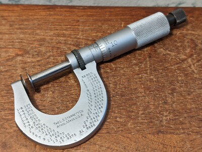 STARRETT 0-1 Inch DISC-FLANGE MICROMETER NO 256 | eBay