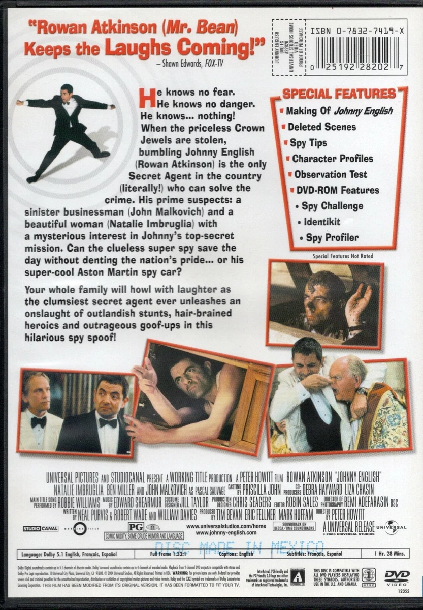 Johnny English Dvd