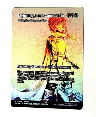 2025 MTG Final Fantasy LIGHTNING, LONE COMMANDO (Showcase FOIL) #0054 ...