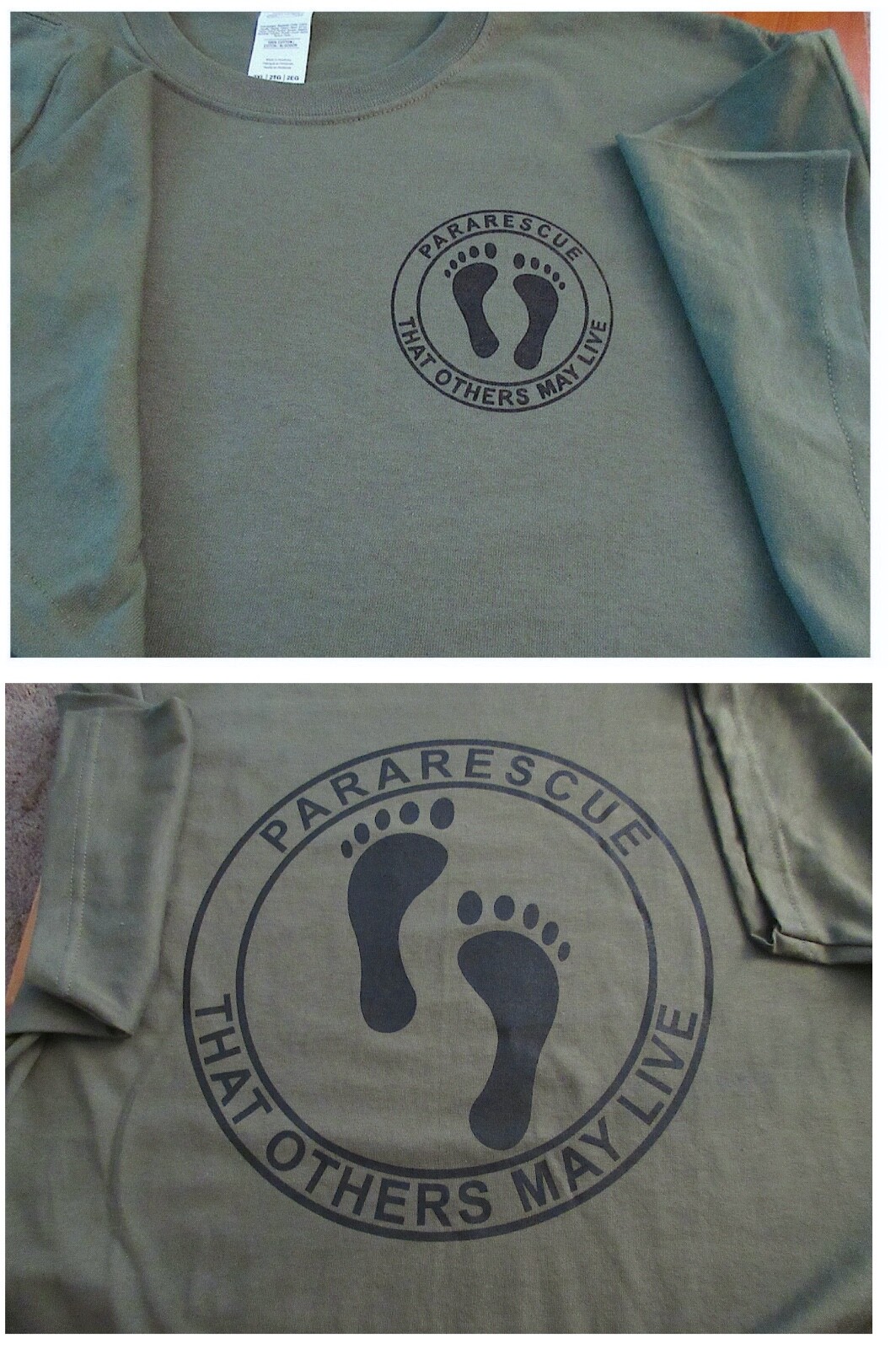 PARARESCUE That Others May Live USAF Silk Screen T-Shirt Large ...