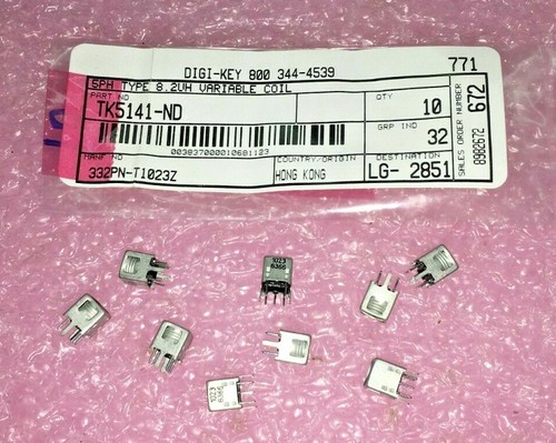 (9 PIECE LOT) 332PN-T1023Z, TOKO, COIL VARIABLE 8.2UH TYPE 5PH | eBay