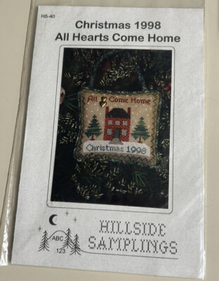 Christmas 1998 All Hearts Come Home Hillside Samplings Pattern | eBay