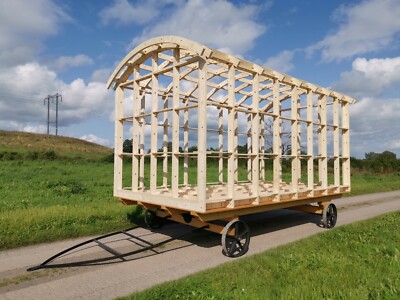 Shepherds Hut Glamping Pod Frame Kit 4.8m (L) x 2.59m (W) x 2.668m (H ...