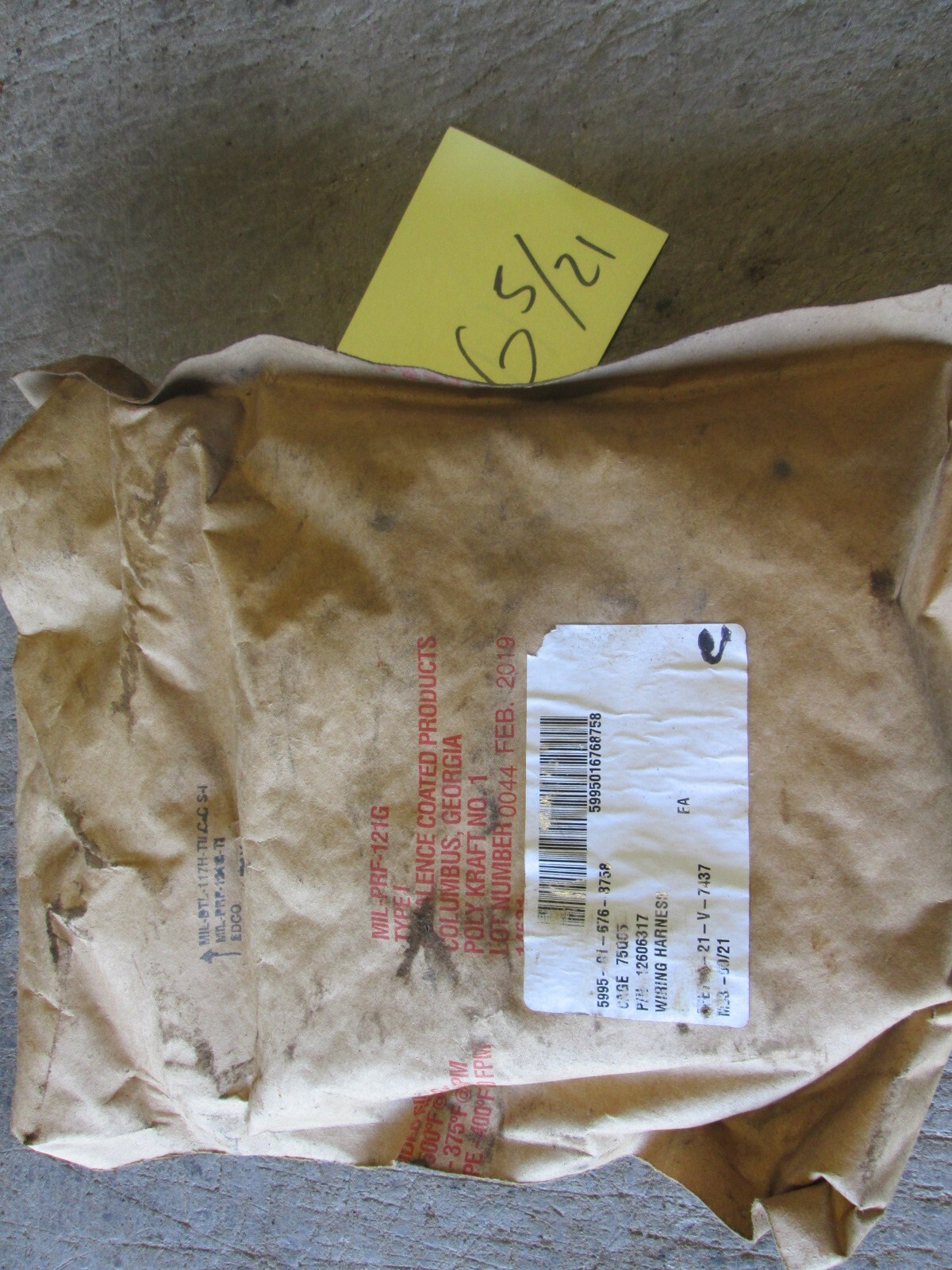 NOS Wiring Harness 19207-12606317 5995-01-676-8758, for Military ...