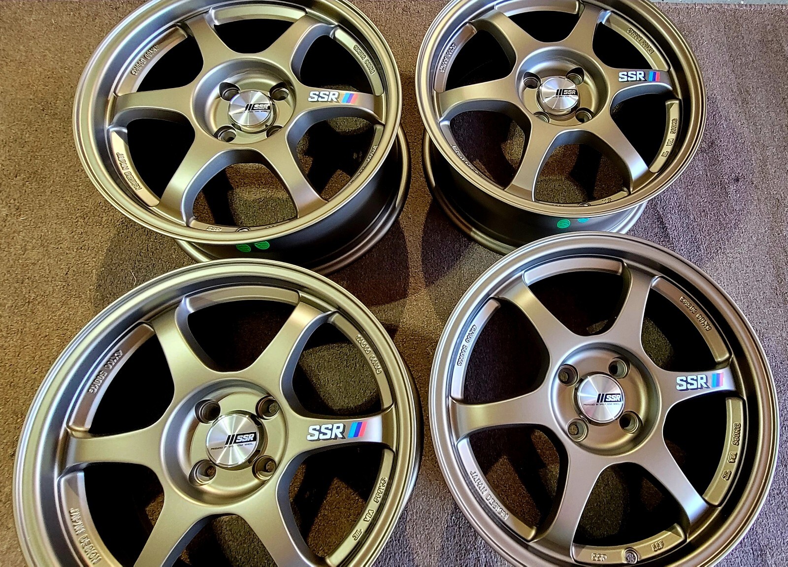 New JDM SSR type C (RS) rep 16x7 4x100 +35 (Light Bronze) Set Of 4 | eBay