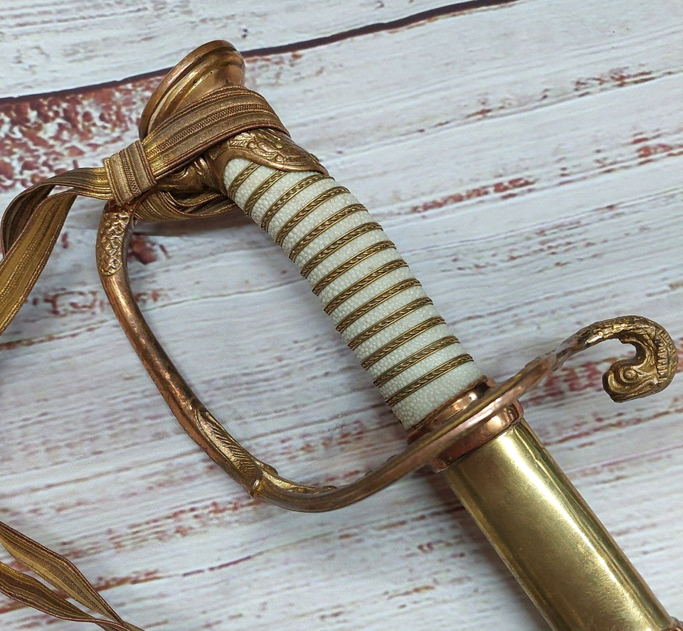 Vintage Antique N.S. Meyer New York M 1852 USN PRESENTATION Sword | eBay