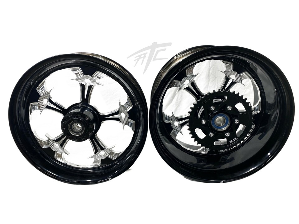 YZF STOCK SIZE BLACK CONTRAST STREET FIGHTER WHEELS 2015-2020 YAMAHA ...