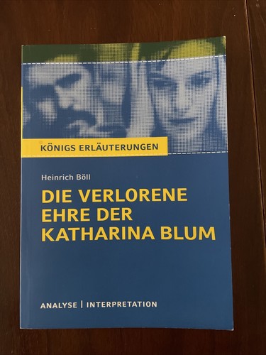 Die verlorene Ehre der Katharina Blum.Textanalyse u... | Buch | Zustand ...