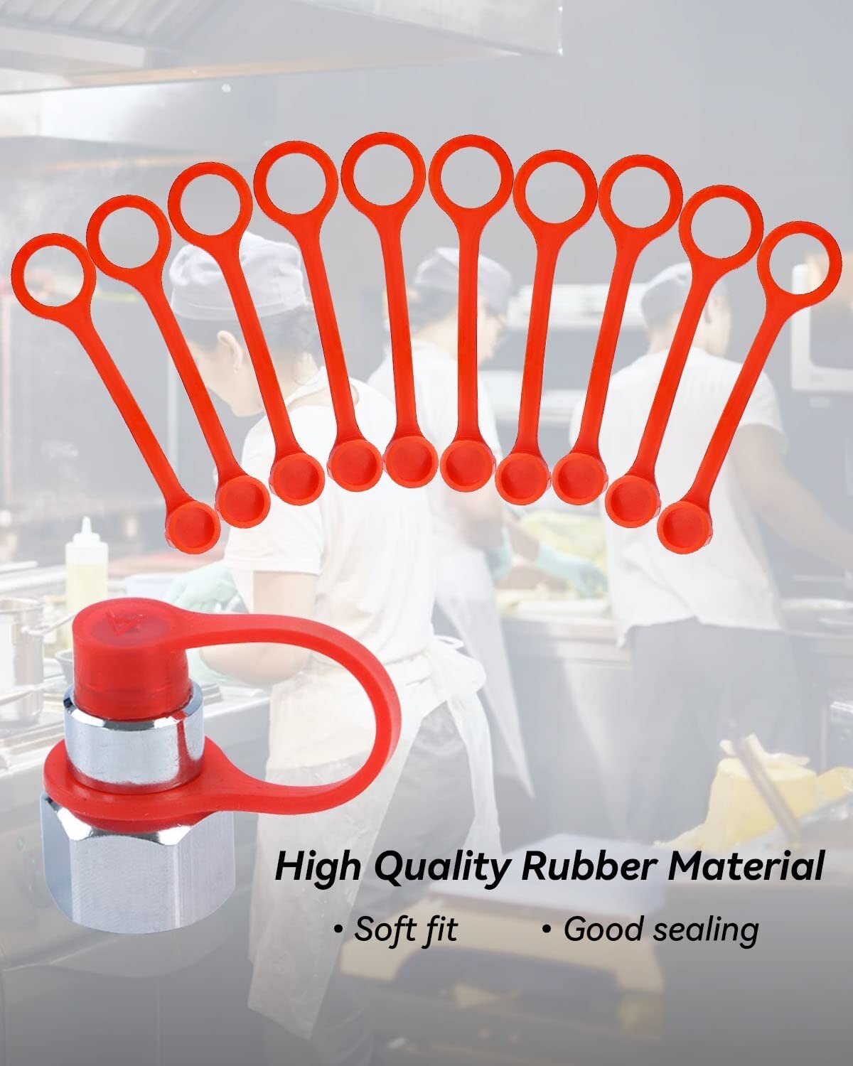 🔥🧯NEW 10 PACK R102 STYLE FIRE SUPPRESSION SYSTEM RUBBER BLOW OFF NOZZLE ...