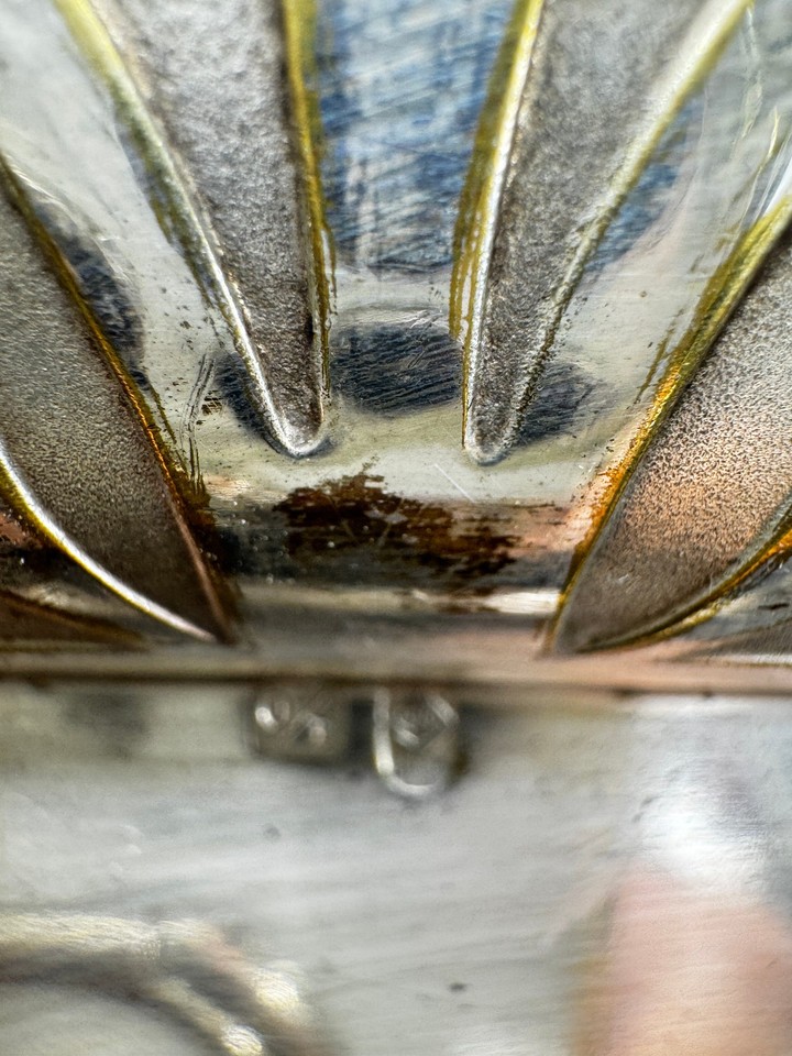 Jugendstil butter dish Silver plate etched glass Rare WMF art-nouveau ...