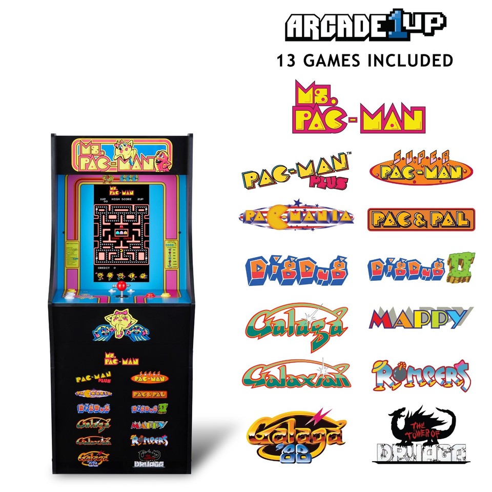 Arcade1Up Ms. PAC - MAN Classic SE Arcade Machine – 4 - Foot Cabinet | eBay