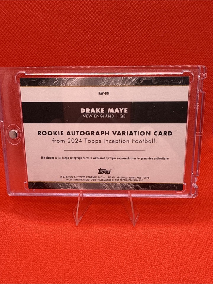 DRAKE MAYE Rookie Card Auto On Card Image Variation SSP - 2024 Topps ...