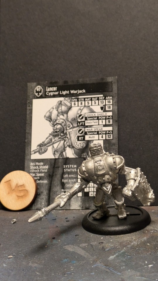 Privateer Press Warmachine Cygnar Lancer Light Warjack Metal i36 2003 w ...
