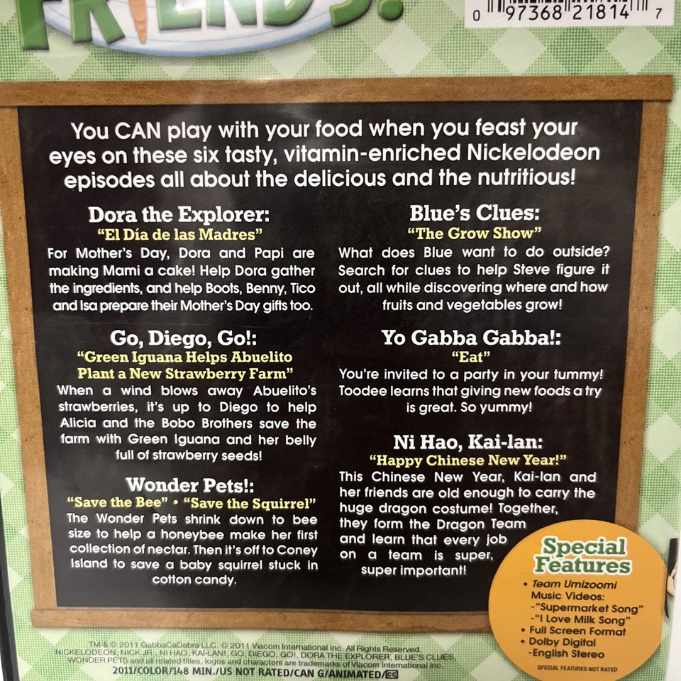 Nickelodeon Food With Friends DVD Good Condition DVD Nickelodeon Nick ...
