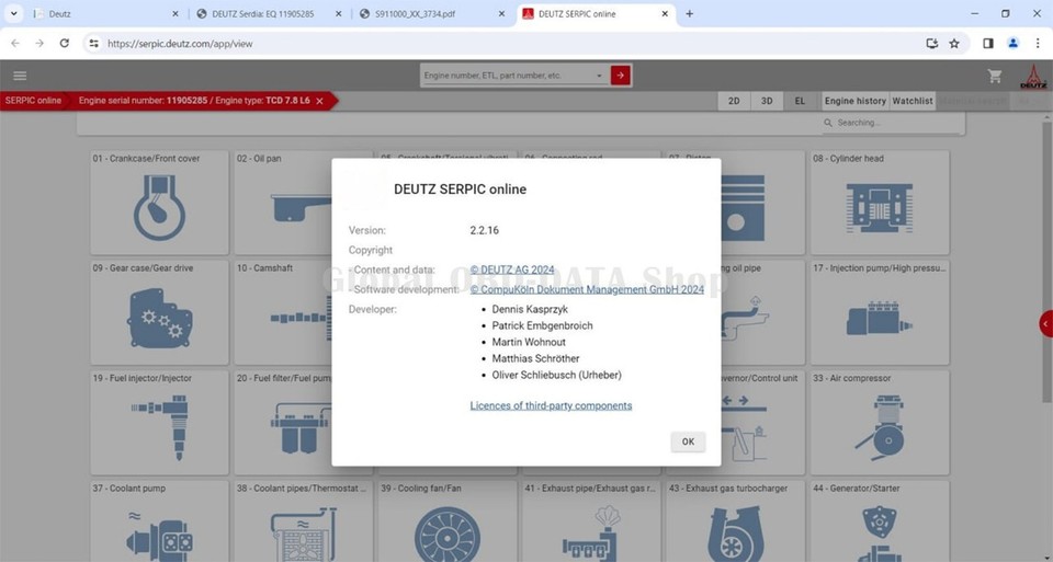 FOR DEUTZ DECOM DIAGNOSTIC TOOL INTERFACE AND CABLES ONLY FAST EXPRESS ...