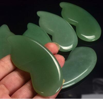 Natural Calabash Shape Gua Sha Jade Stone Guasha Facial Massage Therapy ...