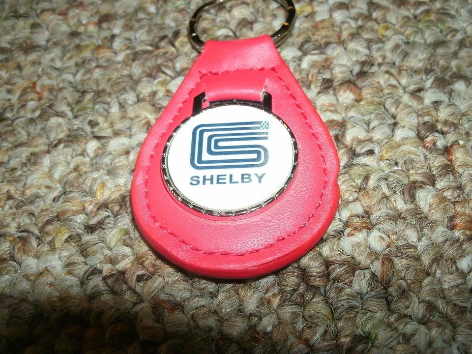 CARROLL SHELBY COBRA EARLY CS LOGO MUSTANG SHELBY KEYCHAIN NEW RED | eBay