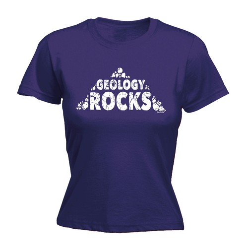 GEOLOGY ROCKS WOMENS T-SHIRT tee science geek nerd fun funny mothers ...
