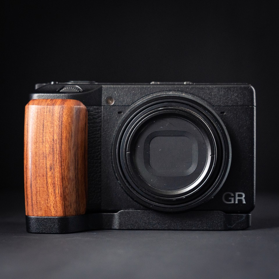 Wood Camera Grip For RICOH GR3 GRIII GR3X Camera with Aluminum Alloy ...