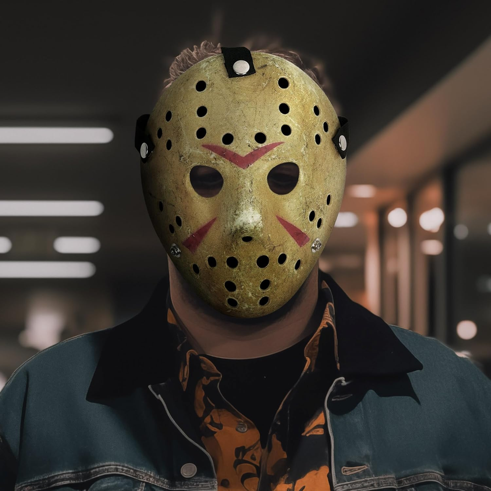Mask Cosplay Halloween Costume Mask Prop Horror Hockey Yellow Jason | eBay