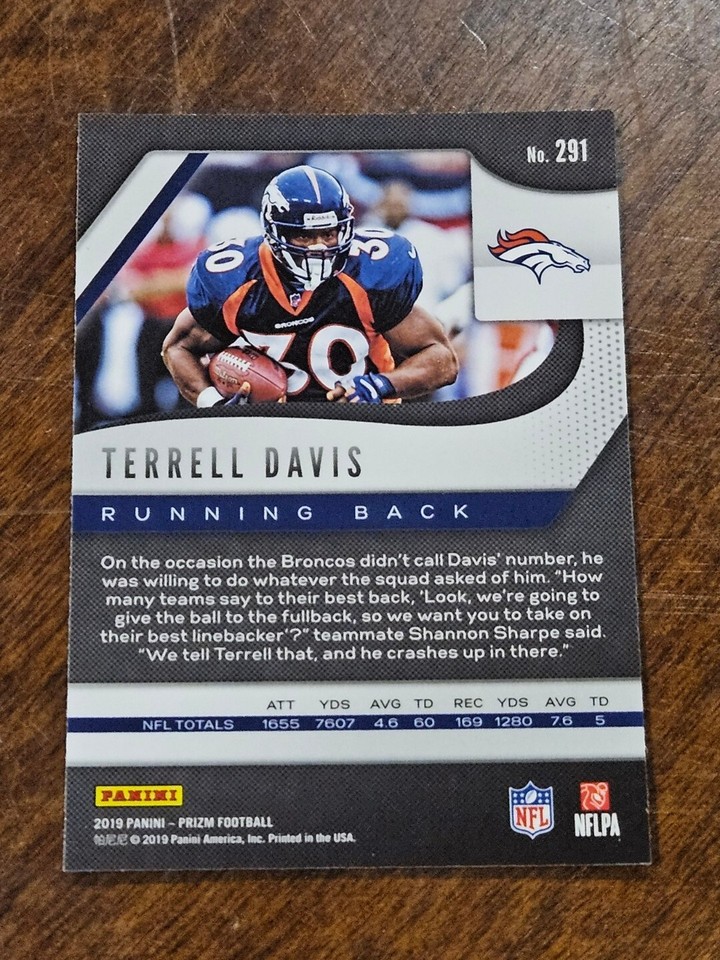 Terrell Davis 2019 Panini Prizm #291 Prizm Denver Broncos | eBay