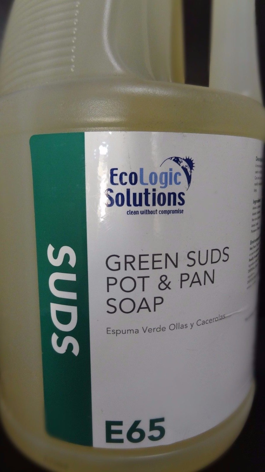 Case of 4 - 1 Gallon Ecologic Solutions Green Suds Pot & Pan Soap E65 ...