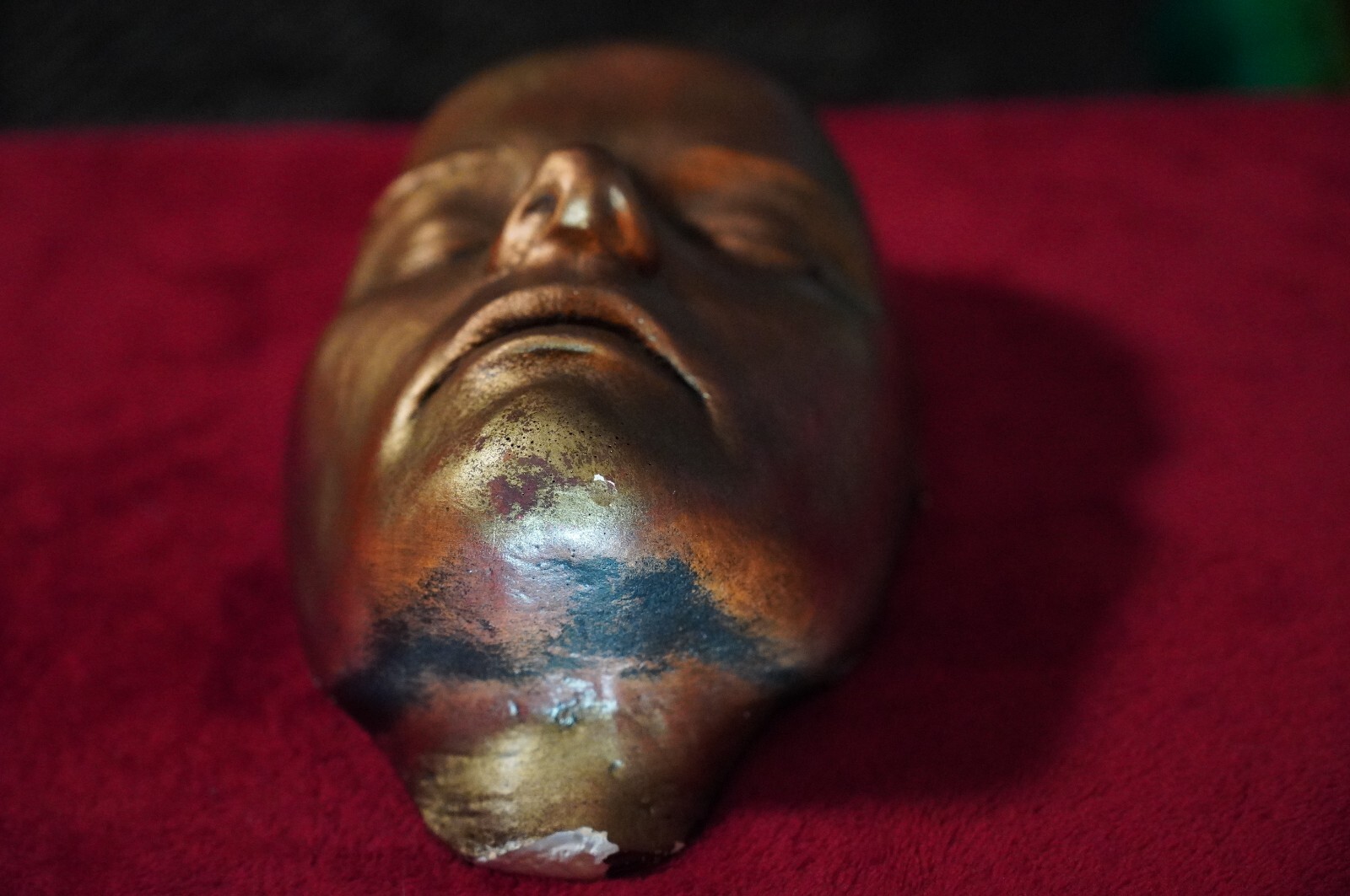 Gold Katherine Hepburn Life Mask from 303 Studios **Rare** Haunted ...