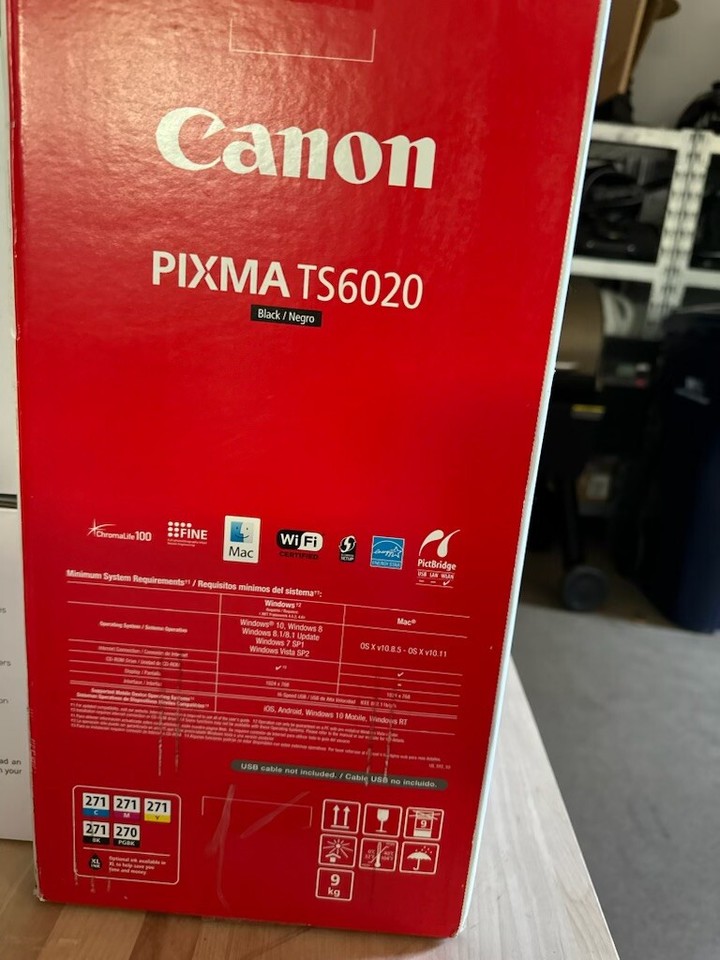 Canon Pixma Ts6020 Multifunction Printer Wireless, Mobile Print, Scan ...