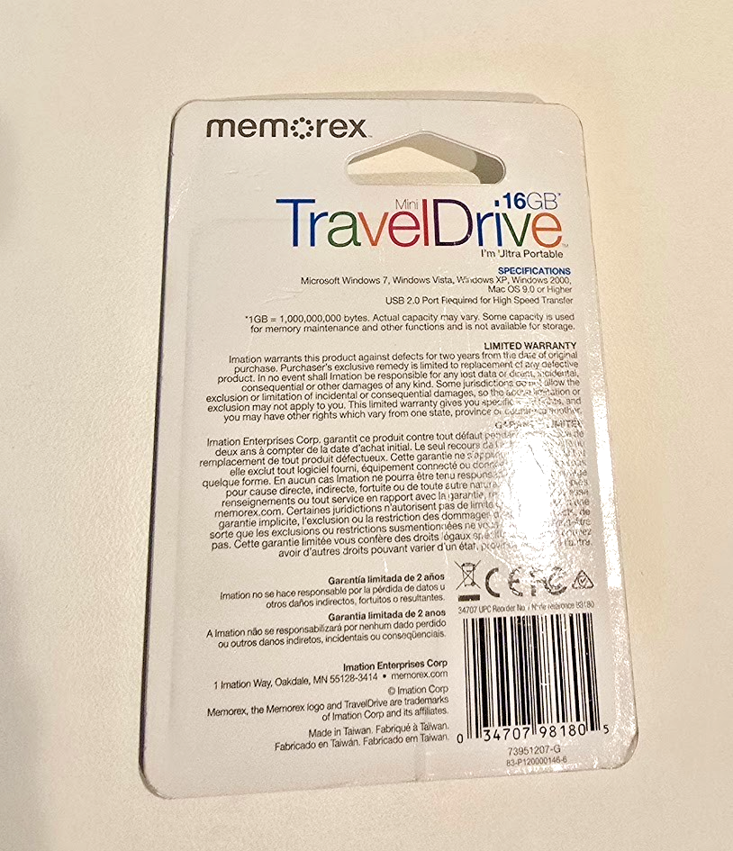 New Memorex 16GB Mini Travel Flash Drive USB 2.0 portable 751492617862 ...