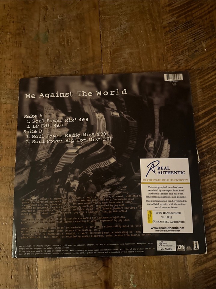 Tupac Shakur signed album | eBay