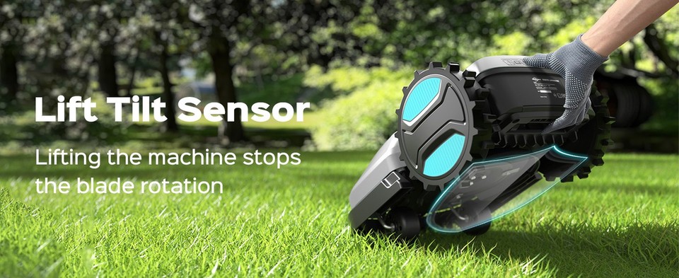 Robotic Lawn Mower Self-Charging Weather Sensor & Obstacle Detection ...