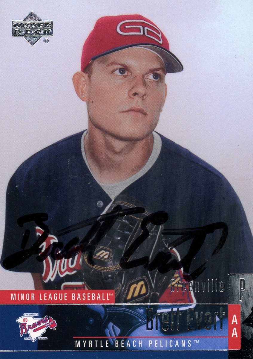 2002 Greenville Braves BRETT EVERT Signed Card autograph RC | eBay