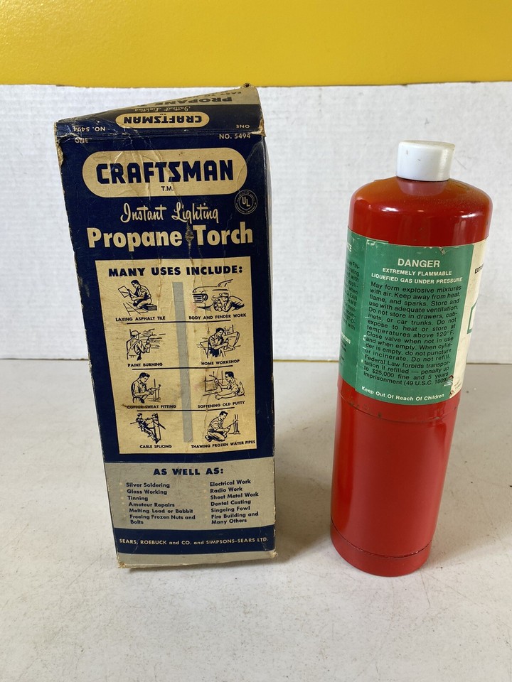 Craftsman Prest-O-Lite Propane Torch No. 5494 Instant Lighting 6D18 | eBay