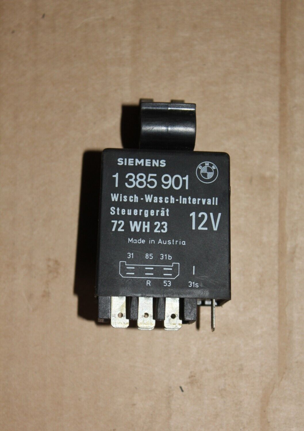 GENUINE BMW E30 E34 TOURING REAR WIPER WASH INTERVAL CONTROL UNIT RELAY ...