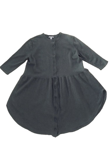 Cos Green Smock Button Knit Tunic Top 3/4 sleeve size XS Uk 8 | eBay UK