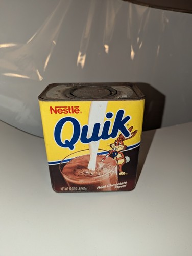 Vtg 1980's Nestle Quik Tin/Container Bunny Yummies Contest Winners 32 ...