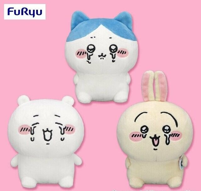 Chiikawa Hachiware Cried Crying Plush Doll Stuffed Toy 15cm Furyu 2024 ...