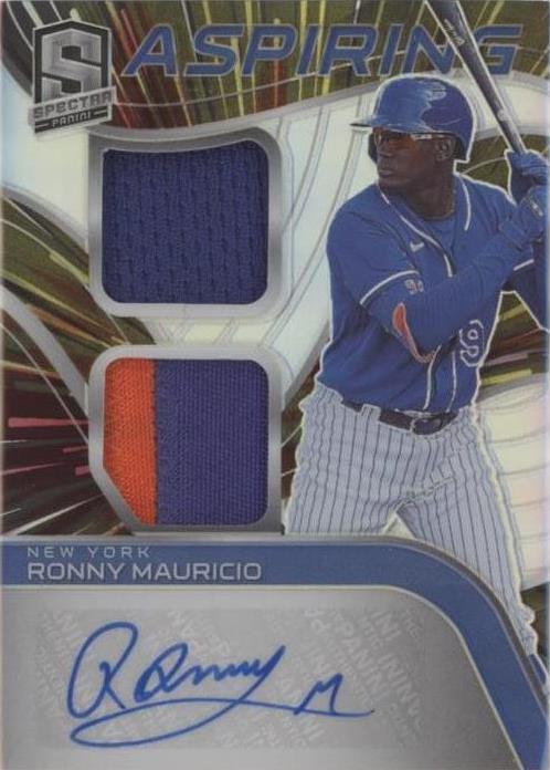 2021 Panini Spectra - Aspiring Jersey Autographs Ronny Mauricio #AJA-RM ...