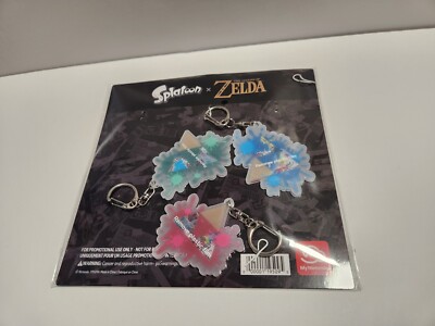 Splatoon x The Legend of Zelda Splatfest Keychain Set Nintendo Promo ...
