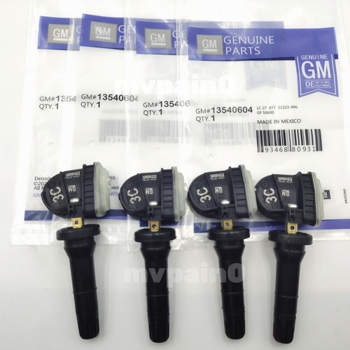 4Pcs Genuine OEM 13540604 TPMS Tire Pressure Sensor for GMC Chevy Buick ...