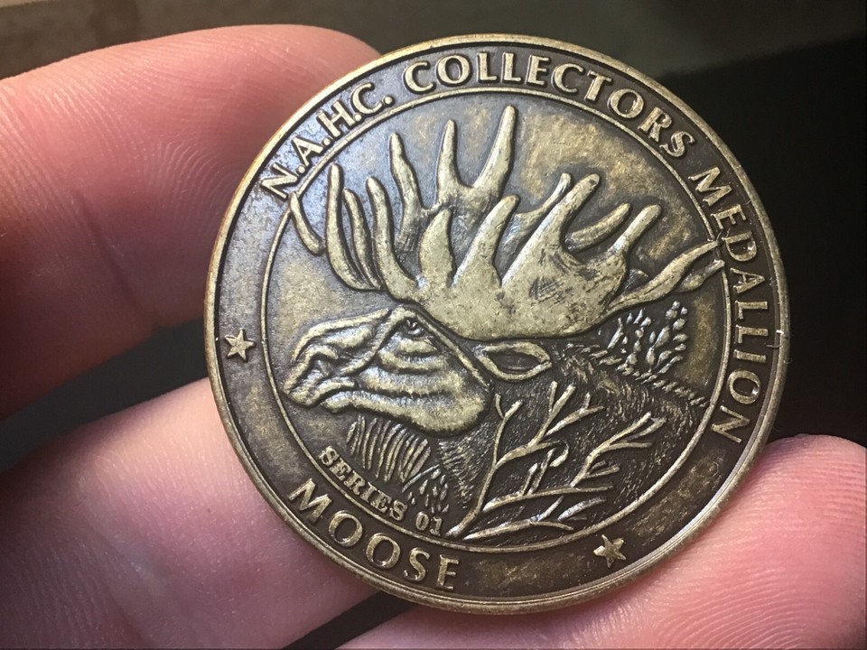 Elk or Moose North American Hunting Club of North America Coin, 1.5" | eBay