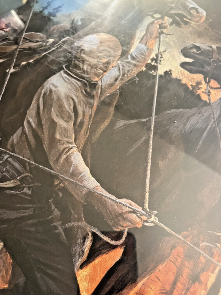 REMINGTON TRAILHAND BULLET KNIFE POSTER, "Knot in the Plan," by Larry ...