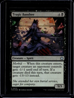 Tragic Banshee - 73 - Foil - FDN - NM - MTG Magic the Gathering | eBay