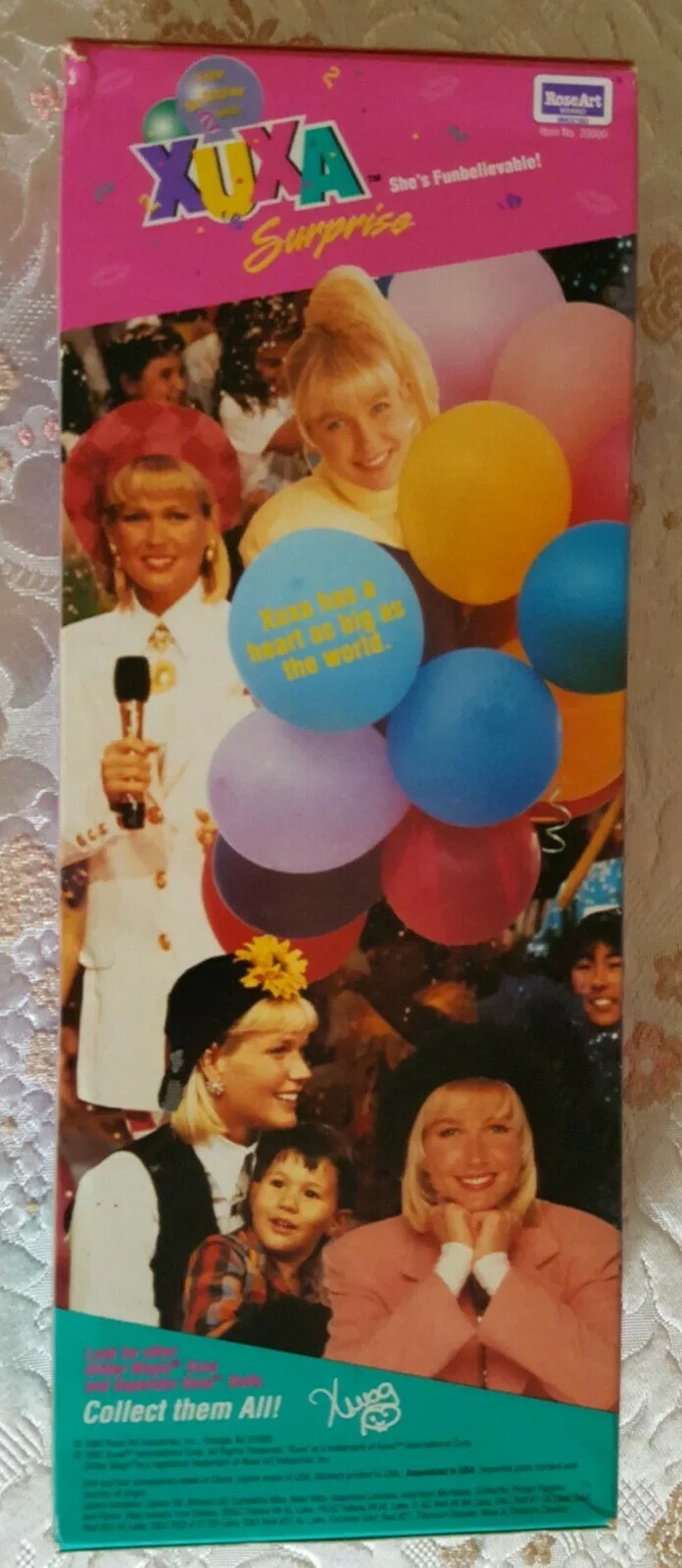 RARE Superstar XUXA (Latin Singer) Doll from Rose Art with stickers HTF ...