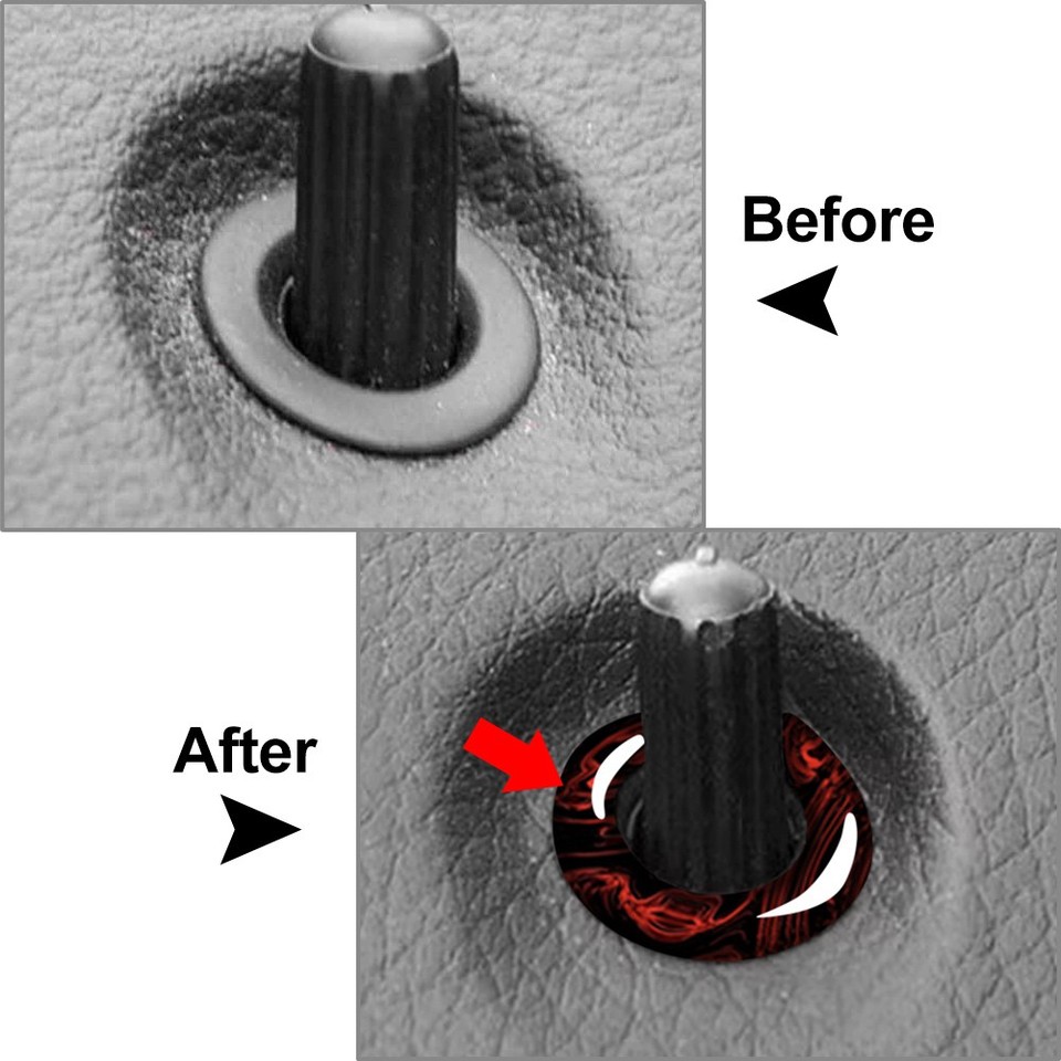 4 Pcs Fire Red Interior Door Lock Pin Cover For Benz E Class W212 2015 ...