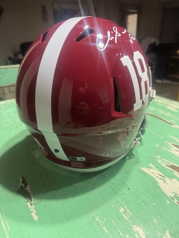 Chris Samuels Autographed Alabama Crimson Tide Speed Full Size Helmet ...