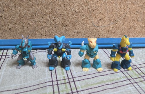 Vintage Battle Beasts Lot of 4 Figures 1986 1987 Sheep, Giraffe, Tiger ...