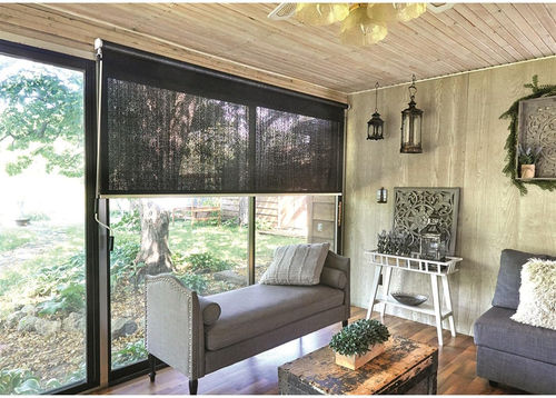 Indoor Outdoor Sunscreen Roll Up Blind Window Sun Shade Patio 6x6 Feet ...
