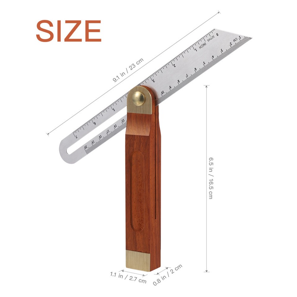 Sliding T-Bevel Ruler T-Bevel Ruler Carpenters Angle Finder Sliding ...