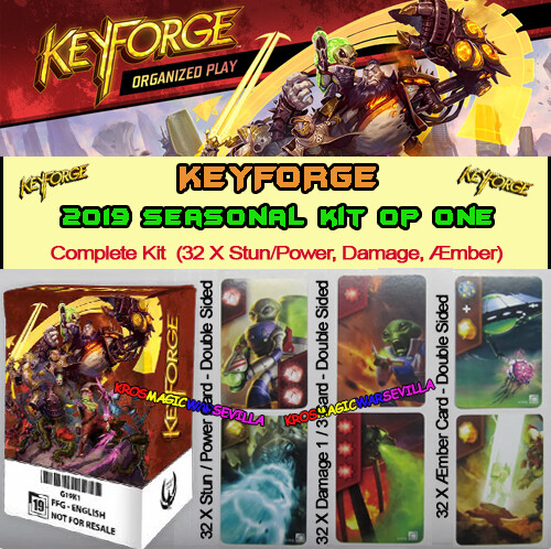 KEYFORGE 2019 SEASONAL ONE - Complete Kit (32 X Stun/Power, Damage ...